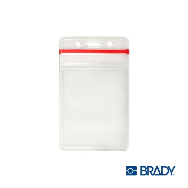 Brady 1815-1110 Flexible Single-card Vertical Badge Holder - J. O'brien