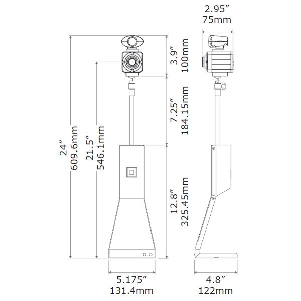 Videology 24C708AF-SYS-1 Full HD FLASH-SYNC Camera with Stand