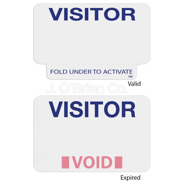 T2023 Brady TempBadge Expiring ONEstep TIMEbadge Visitor - J. O'Brien