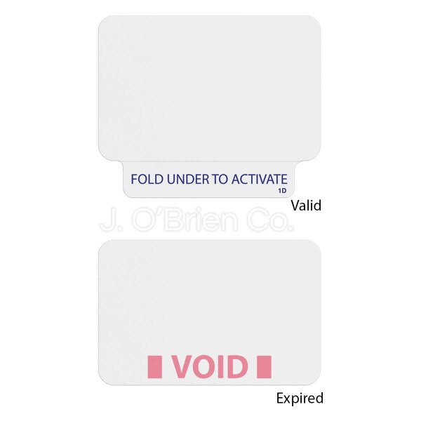 T2031 Brady TempBadge Expiring ONEstep TIMEbadge Blank - J. O'Brien