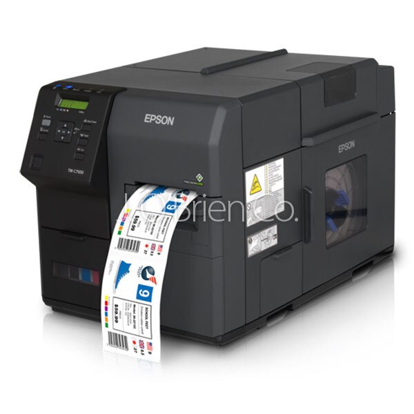 Epson TM-C7500 SecurColor Badge Label Printer USB Ethernet - J. O'Brien