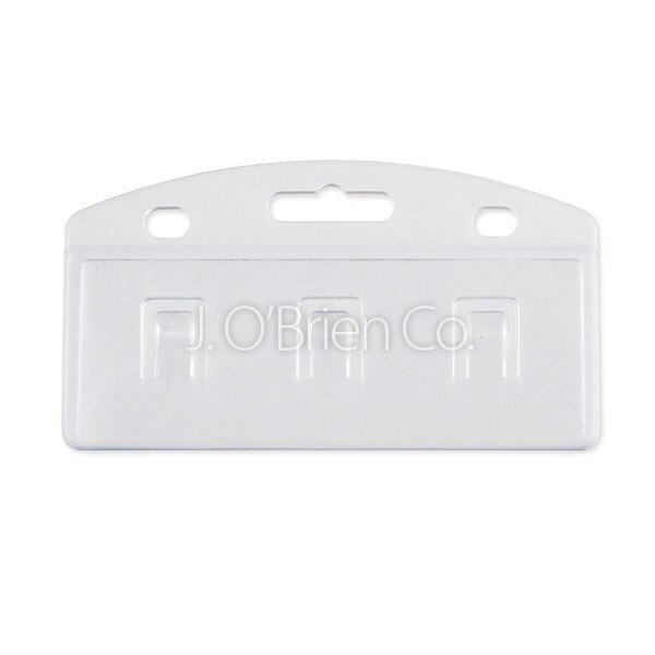 Rigid Vinyl Vertical Half-Card Badge Holder Credit Card Size 10875 - J ...