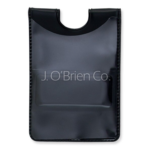 Shielded Magnetic ThumbNotch™ Vertical Double Pocket Badge Holder ...