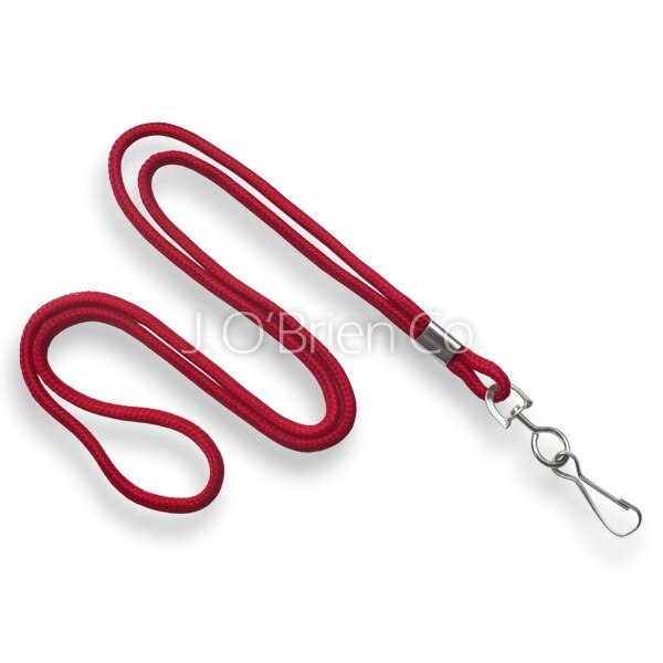 1/8 inch Round Cord Lanyard with Swivel Hook - J. O'Brien